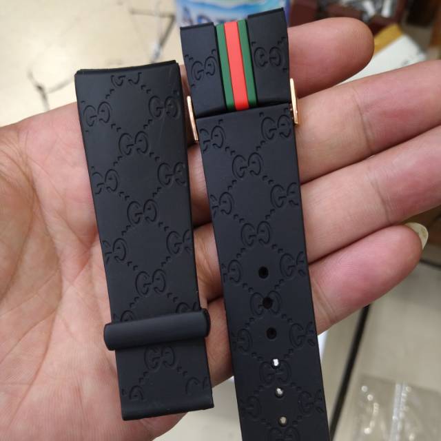 Jual Tali jam tangan karet Gu-cci digital 26mm | Shopee Indonesia