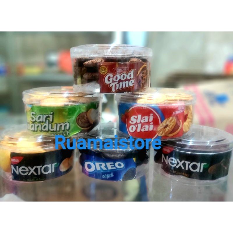 Jual (TOPLES) Snack Lebaran Nextar Oreo Good Time Toples | Shopee Indonesia