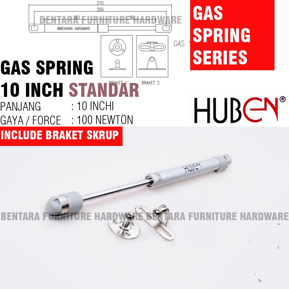 Jual HUBEN GS 150N GAS SPRING HIDROLIK - 6/10 / 12 INCHI Upward ...