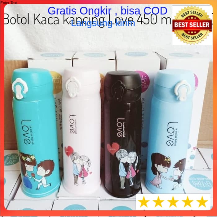 Jual Botol Kaca Kancing Love Story / Botol Kaca Tutup Clip Kancing Alat ...