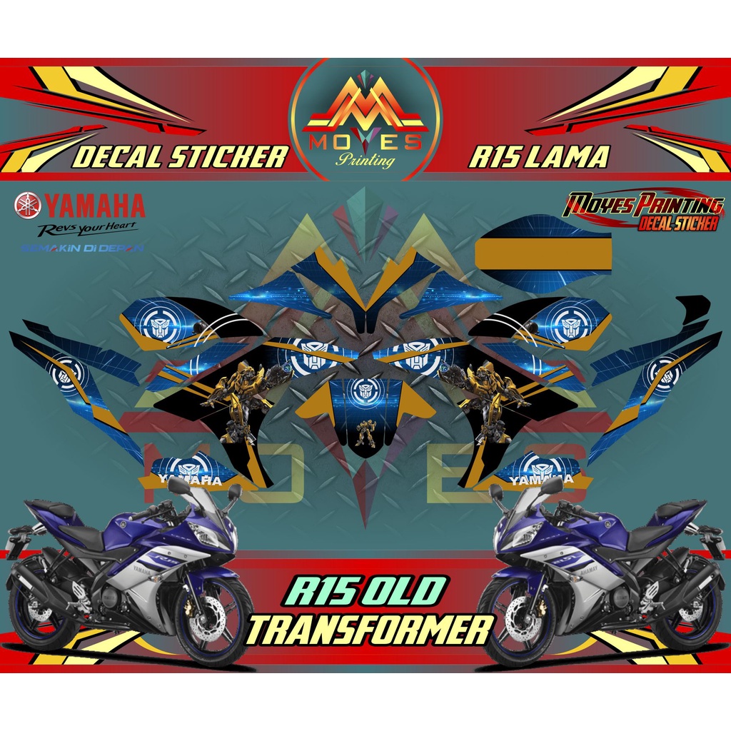 Jual (COD) Decal STIKEr motor R15 V2 OLD/Lama FUll Stiker FUll Body ...