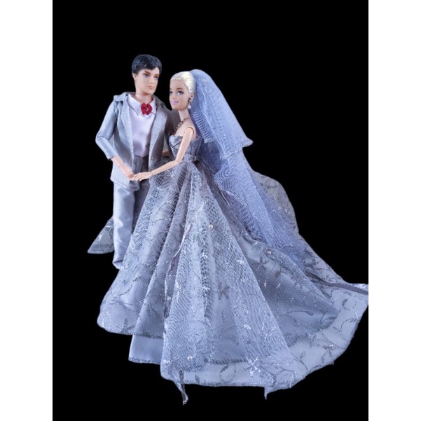 Jual Couple Gaun Pernikahan Berby Dan Kenn 30cm | Shopee Indonesia