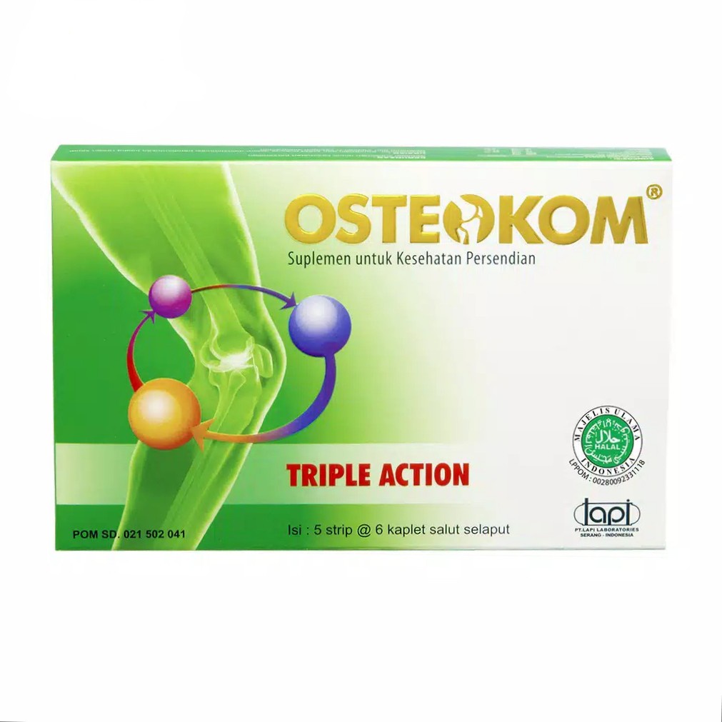 Jual Osteokom Tablet - 1 Strip @6 Tablet | Shopee Indonesia