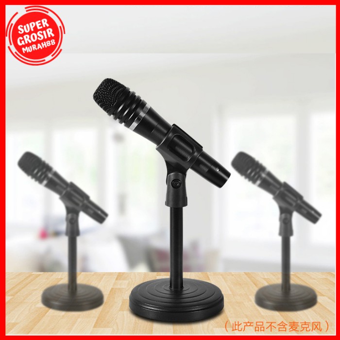 Jual Stand Microphone Meja Podcast Holder 360 Degree Hitam | Shopee ...