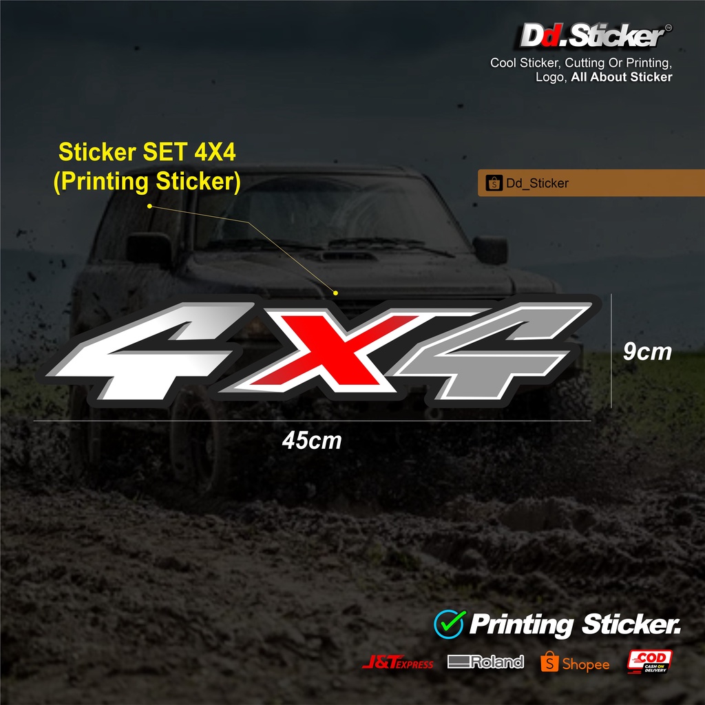 Jual Sticker set. 4x4 toyota hilux offroad | Shopee Indonesia