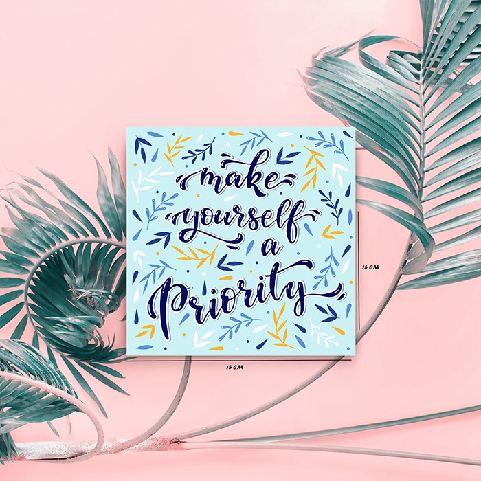 Jual Postershop - Hiasan Dinding Make Yourself a Priority Wall Decor ...
