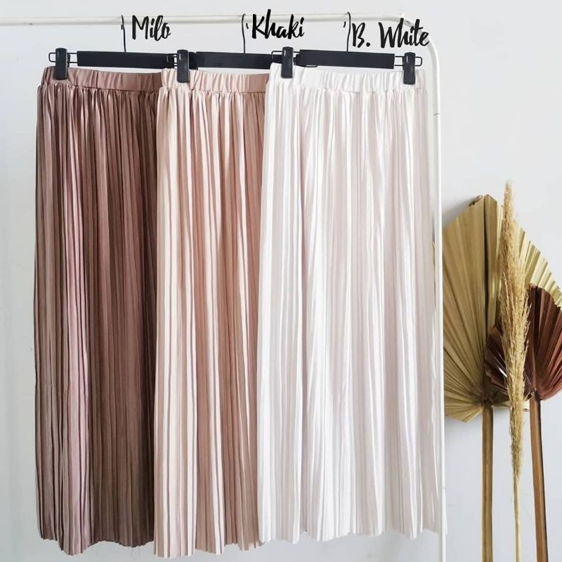 Jual ROK PLISKET PREMIUM POLA LURUS JUMBO 013 | Shopee Indonesia