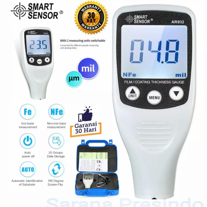 Jual Coating Thickness gauge Smart Sensor AR 932 Fe NFe 1700 micron | Shopee Indonesia