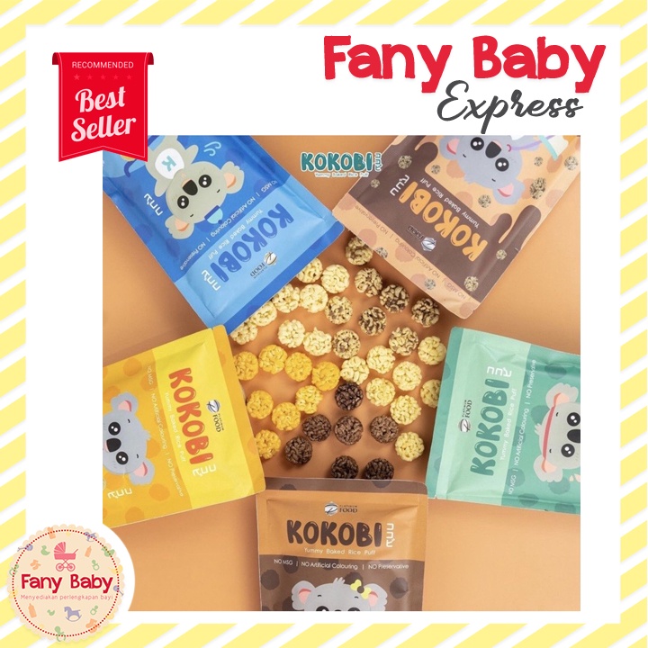 Jual ABE FOOD - KOKOBI YUMMY BAKED RICE PUFF 80GR | Shopee Indonesia
