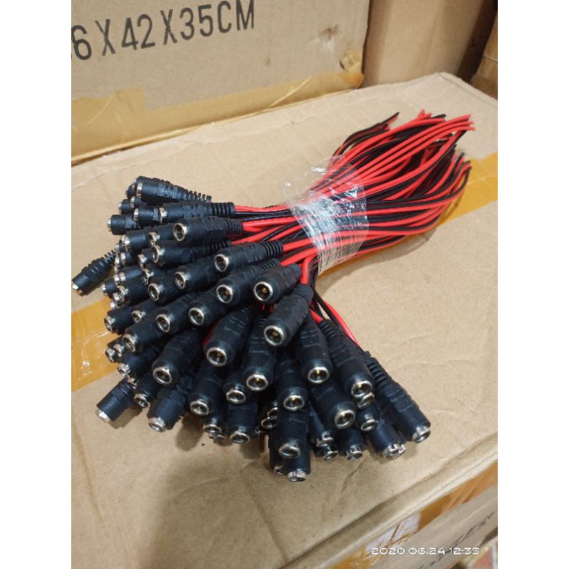 Jual konektor / jek dc Cctv dc female kabel 30 cm | Shopee Indonesia