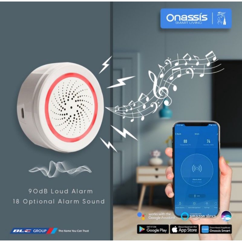 Jual Onassis Sirine N1 Smart Alarm Sirine - Pendeteksi Asap - Smoke ...