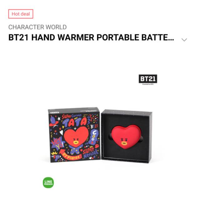 Jual BT21 HAND WARMER PORTABLE OFFICIAL | Shopee Indonesia