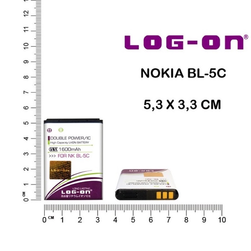 Jual LOG ON BATERAI NOKIA BL-5C-4C 3650-1100-6630-6822-7610-N70-N71-N72 ...