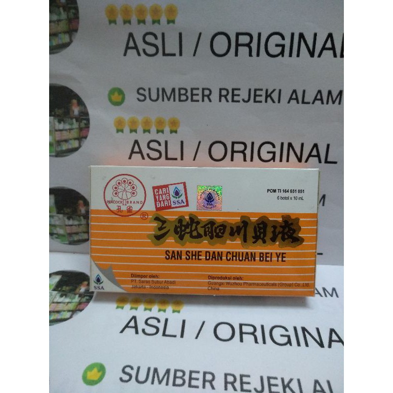 Jual San She Dan Chuan Bei ye obat batuk dahak kering radang ...