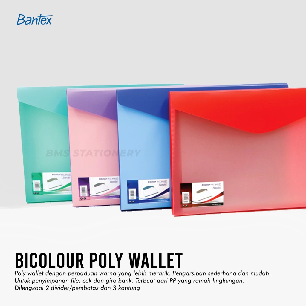 Jual Bantex Map Plastik Kancing Folio F4 2 Warna | Shopee Indonesia