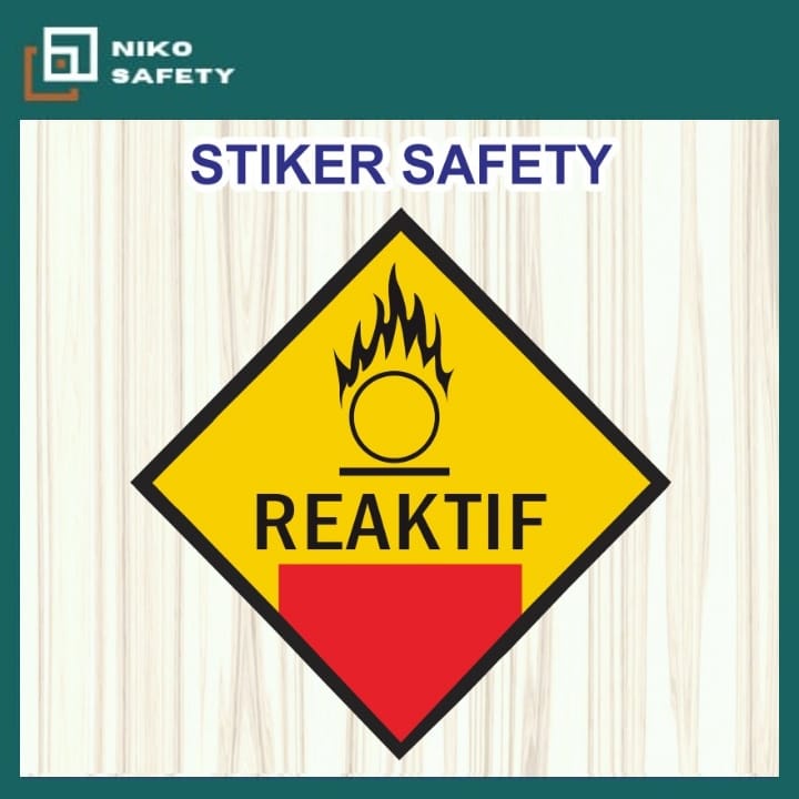 Jual Sticker Safety Sign ukuran 15x15 / Sticker Reaktif / Sticker Awas ...