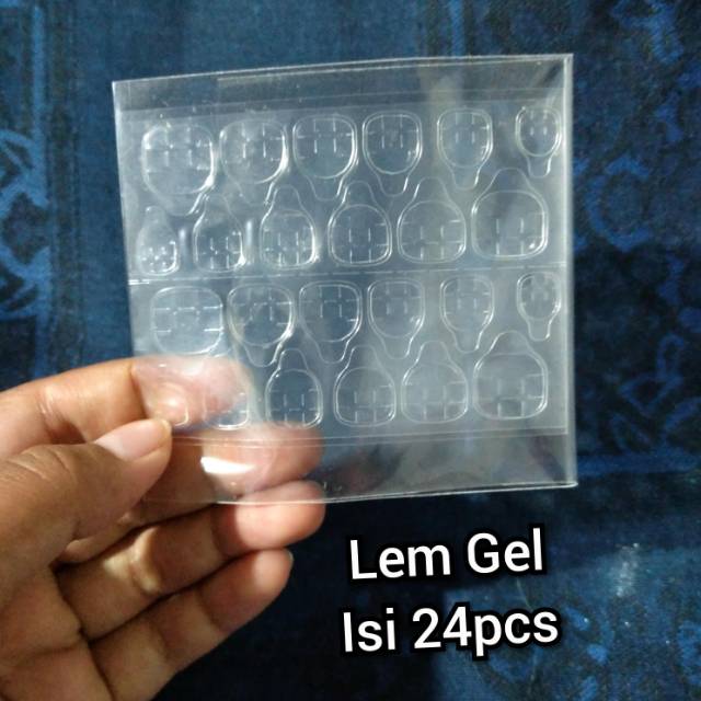 Jual Lem Gel kuku palsu isi 24 | Shopee Indonesia