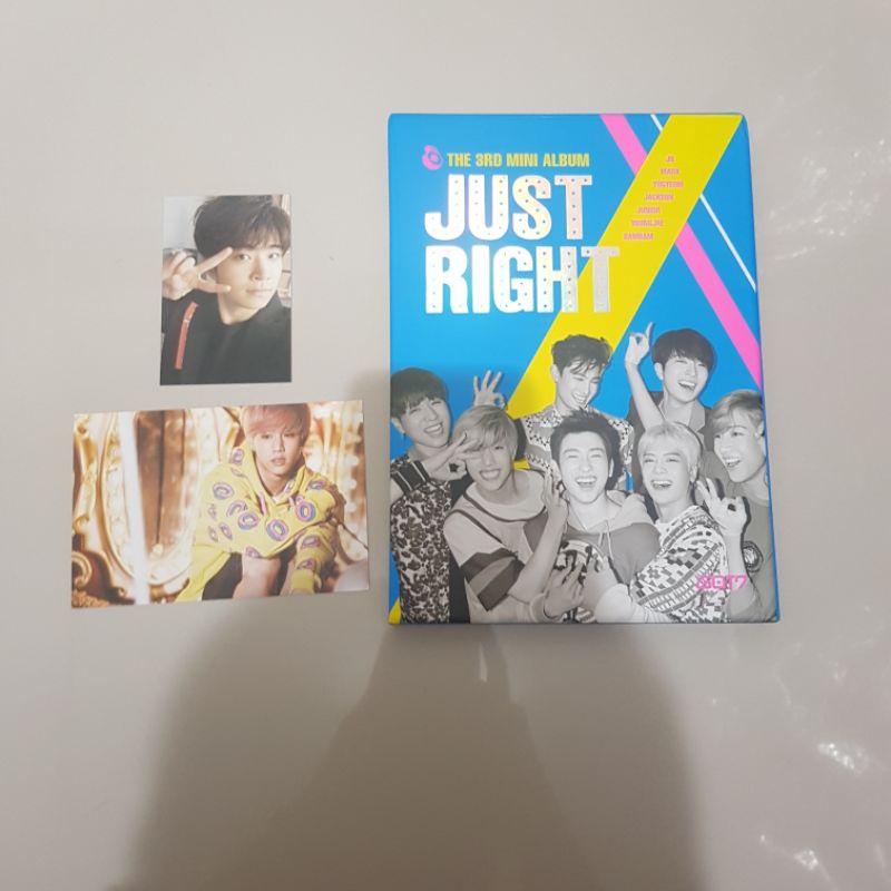 Jual GOT7 3rd Mini Album Just Right with POSTER, youngjae selfie card ...