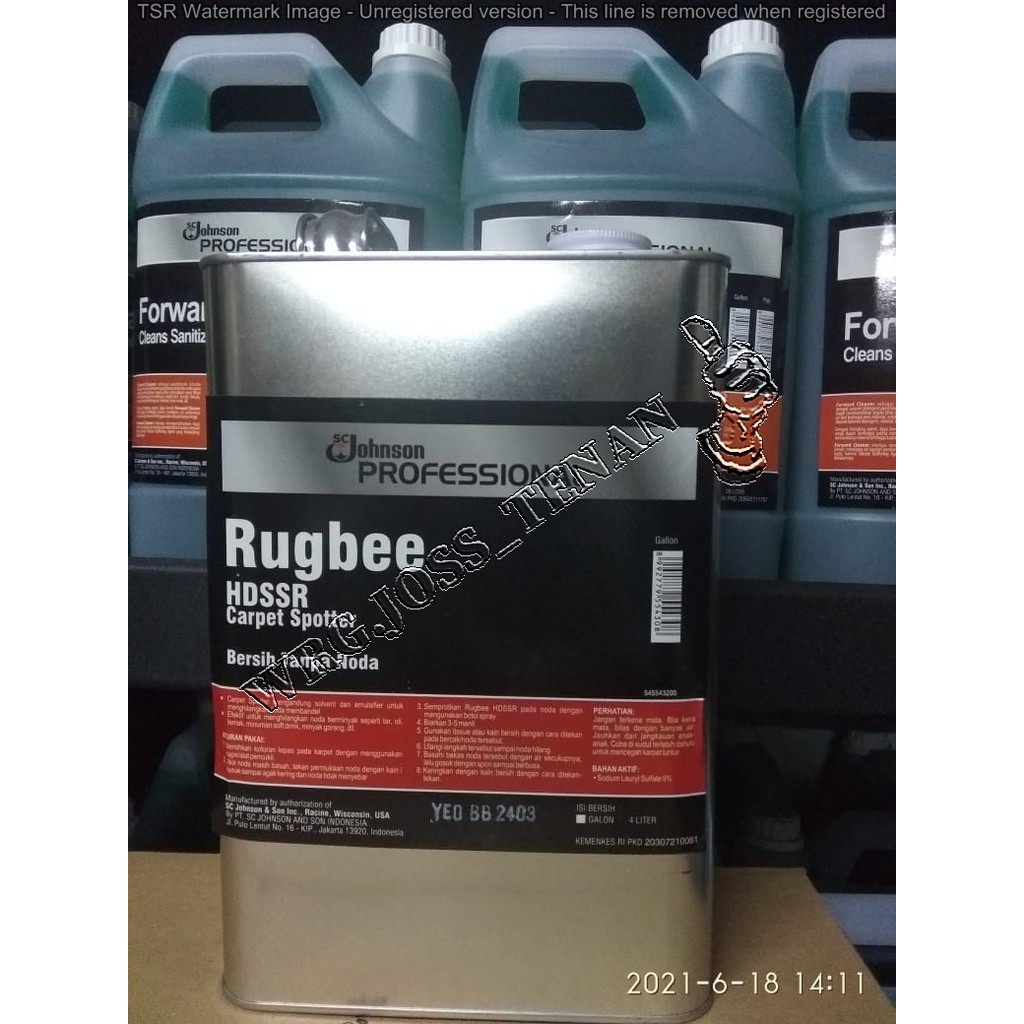 Jual JOHNSON Rugbee HDSSR Carpet Spotter, 4 Liter | Shopee Indonesia