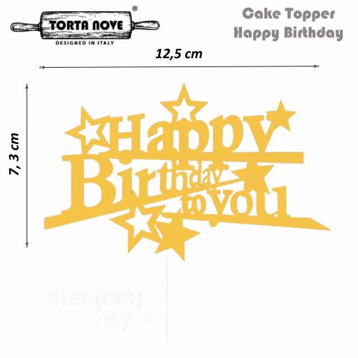 Jual [COD] Cake topper HAPPY BIRTHDAY termurah/ Cake topper KERTAS / Dekorasi kue ulang tahun ...