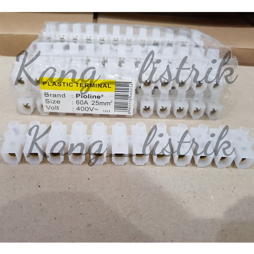 Jual Krustin Enter / Terminal Block Plastik 25mm - 60A Per 1 Batang ...