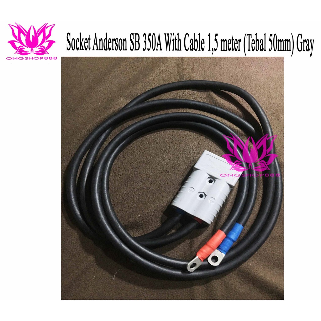 Jual Socket Battery Anderson SB 350A Gray for Forklift + Kabel 1,5 ...