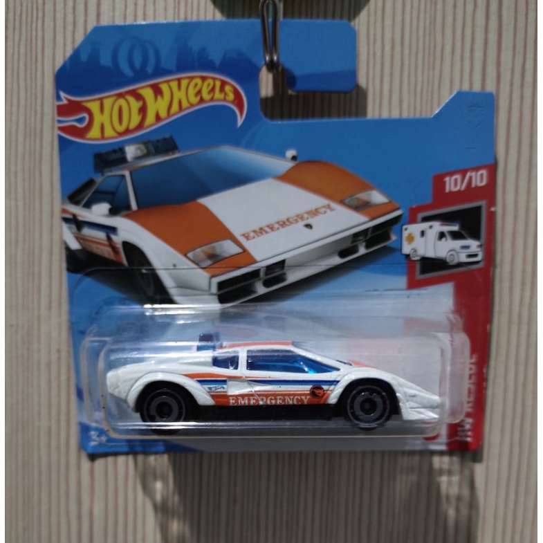 Jual Hotwheels Lamborghini Countach police car (THR) | Shopee Indonesia