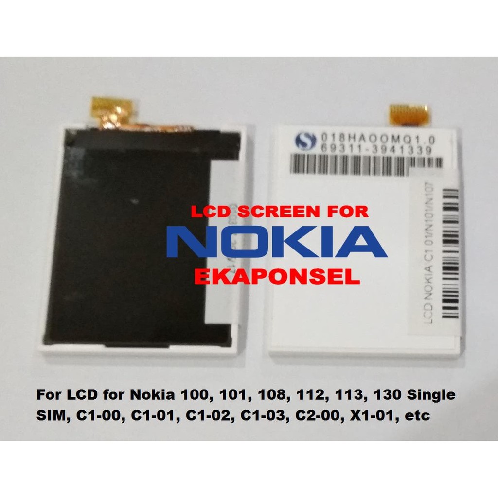 Jual LCD NOKIA C1 C1-01 X1-01 N107 N108 C2 C2-00 N130 LAMA N110 LAMA ...