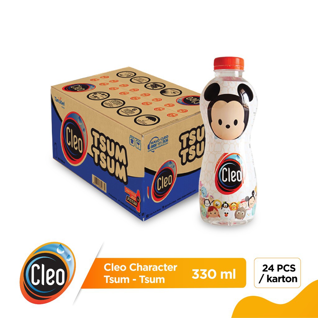 Jual Cleo Character Tsum-Tsum 330ml (24pcs) | Shopee Indonesia