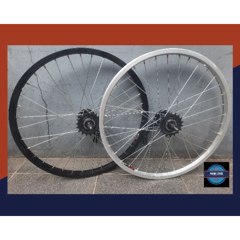 Jual Wheel Set Sepeda Ukuran 20 Hub Torpedo Pacific Velg Jadi Pelk Jadi ...