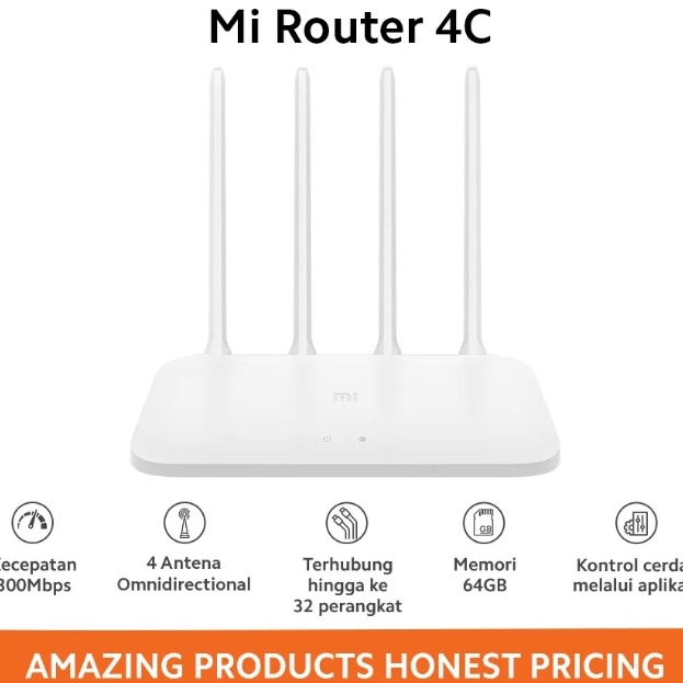 Jual Xiaomi Mi Wifi Router 4c 4 Antena Shopee Indonesia