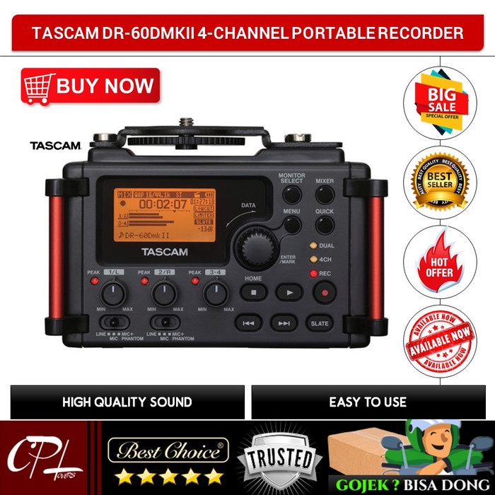 Jual Tascam DR-60D MKII / MK2 / MK-II / MK-2 / Mark II | Shopee Indonesia