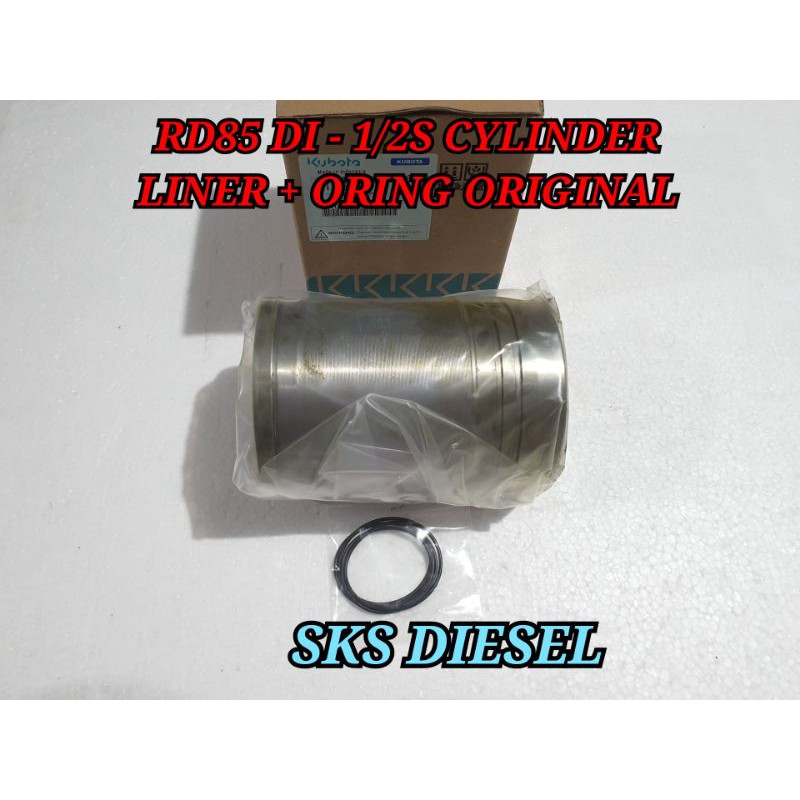 Jual RD85 DI - 1/2 S Cylinder Liner + Oring Bambu Boring Foring Mesin Diesel Kubota Original ...