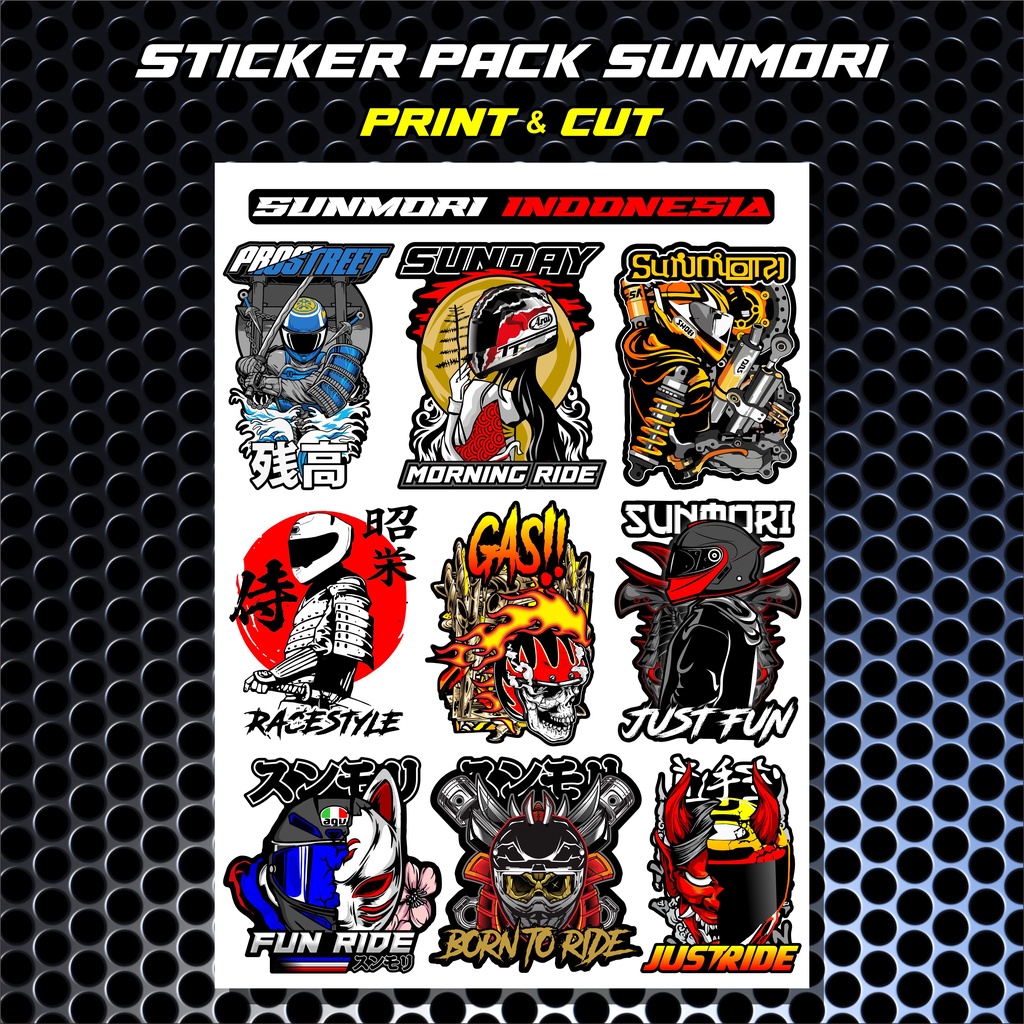 Jual Stiker Sunmori Sticker Racing Motor | Shopee Indonesia