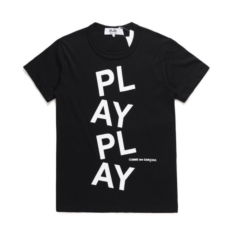 Jual kaos CDG PLAY PLAY Vertikal Play CDG T-shirt vertical Play Play ...