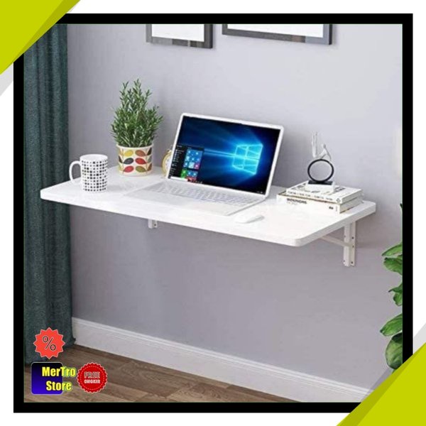 Jual Meja Dudukan Laptop Lipat Dinding Gantung Minimalis 80cm | Shopee ...