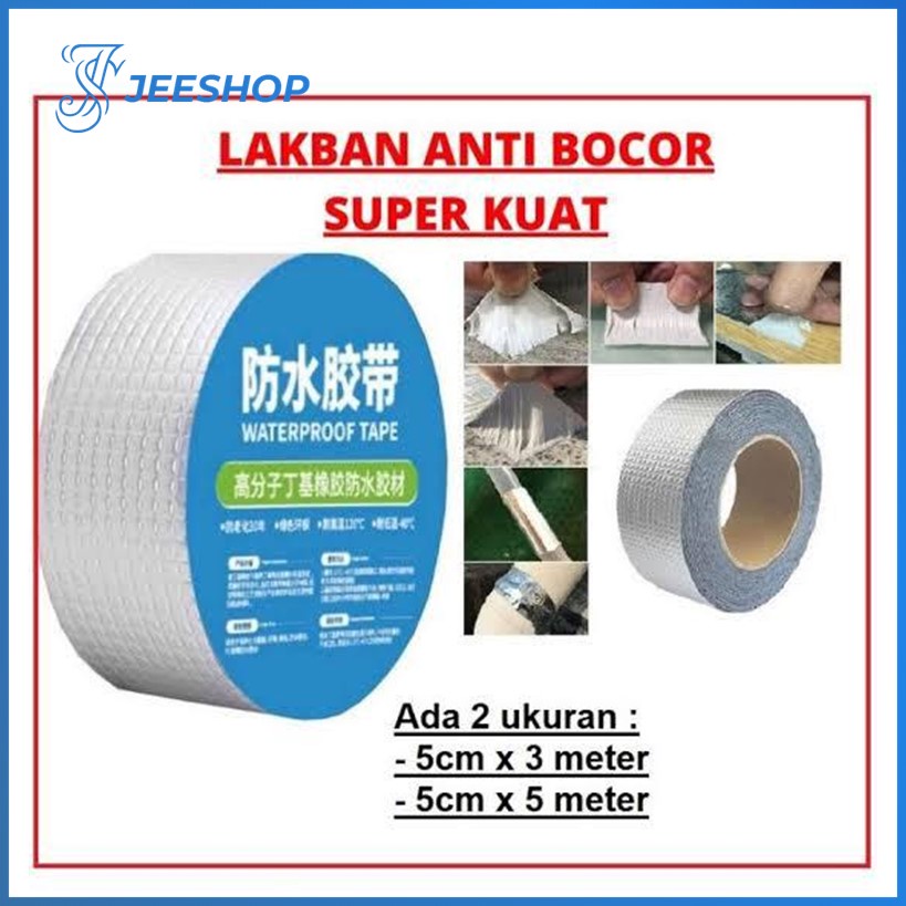 Jual Lakban Anti Bocor Aluminium Foil Waterproof Tape Tahan Panas Anti Air | Shopee Indonesia