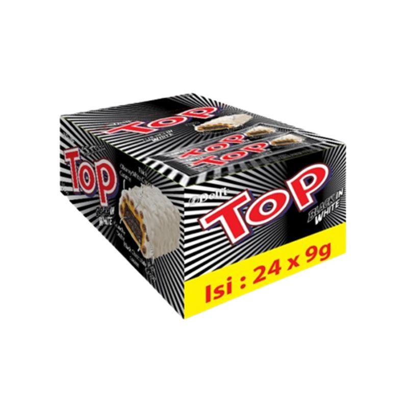 Jual Delfi Top Black in White 1 box ( 24 x 9 gram ) | Shopee Indonesia