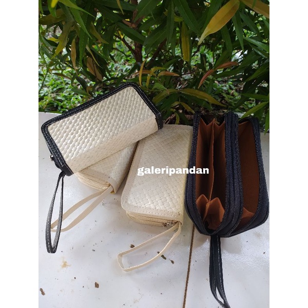 Jual DOMPET PANDAN SEKAT SLETING2 Dompet tangan Anyaman | Shopee Indonesia