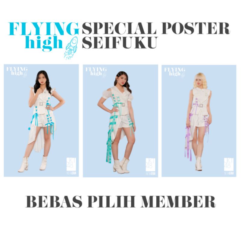 Jual NDESIGN - JKT48 FLYING HIGH SEIFUKU POSTER | Shopee Indonesia