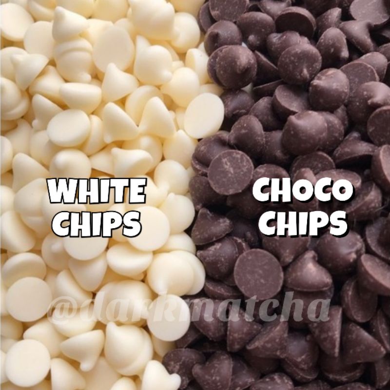 Jual choco chips white chip cokelat chocolate topping taburan hiasan ...