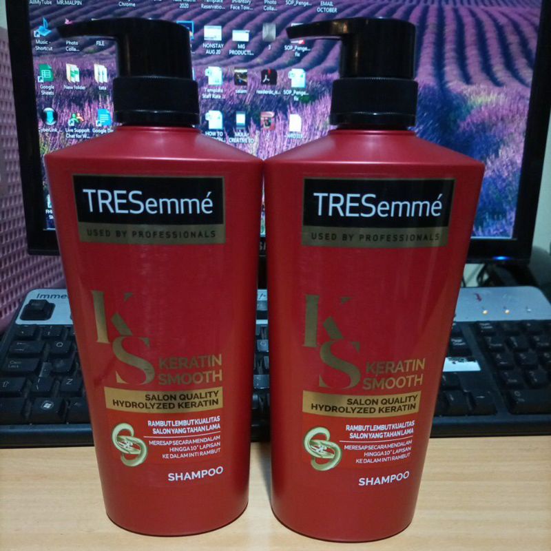 Jual TRESemme shampoo keratin smooth merah 670 ml | Shopee Indonesia