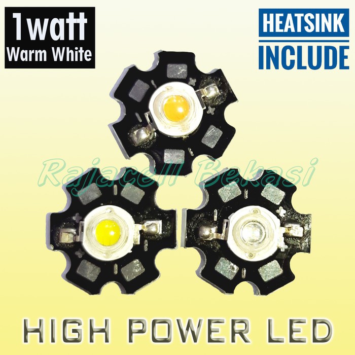 Jual High Power Led HPL Putih Glamor 1W Warm White 1 Watt Light ...