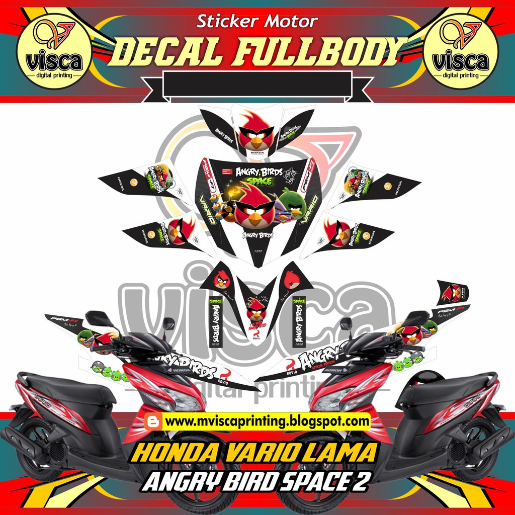 Jual DECAL STIKER VARIO OLD FULL BODY VARIO ANGRY BIRD SPACE 2 | Shopee ...