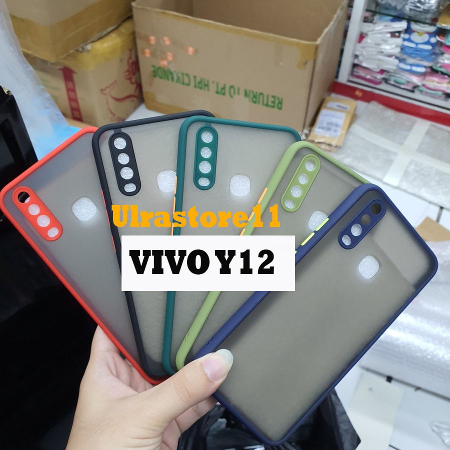 Jual Soft Case Vivo Y12 - Casing Handphone Case Matte Dove ...