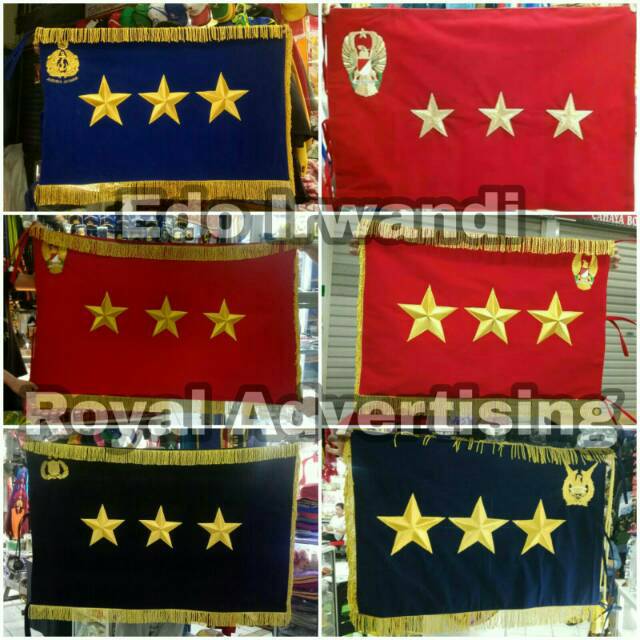 Jual Bendera Pataka Bendera Bordir Bendera Rapati TNI AU Bintang 3 ...