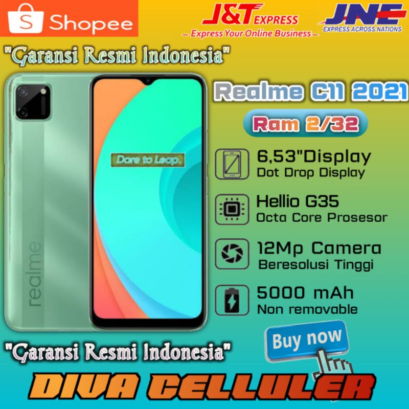 Jual Realme C11 Ram 2/32 2021 Garanai Resmi | Shopee Indonesia