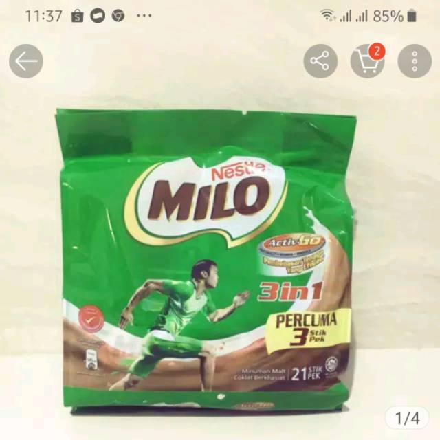 Jual MILO SACHET 3in1 Malaysia 18sachet | Shopee Indonesia