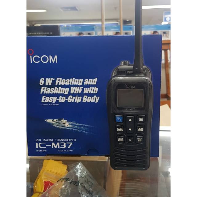 Jual JUAL HT ICOM IC-M37 MARINE VHF HT ICOM M37 VHF | Shopee Indonesia