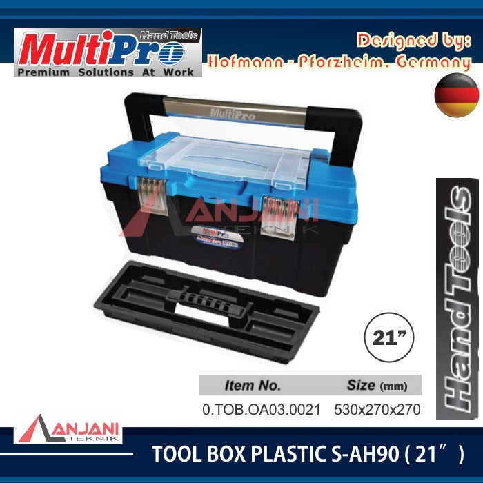 Jual TOOL BOX PLASTIK 21 INCH MULTIPRO S-AH90 TOOLBOX PLASTIK TRAY ...